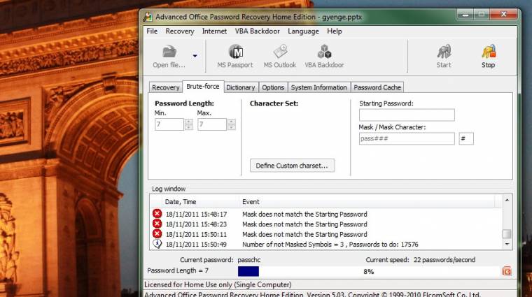 Elcomsoft Advanced Office Password Recovery Home - PCWPlus.hu