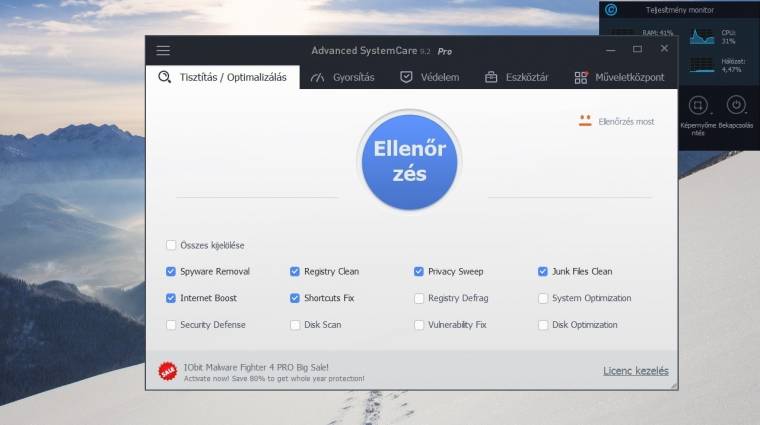 Advanced SystemCare 9 Pro – fél év ajándékba - PCWPlus.hu